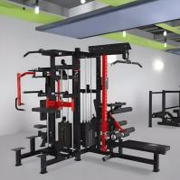 China Four Person Station Flying Bird Gantry Smith Squat And Bench Press Machine Commercial Squat Stand Household Multifunctional Fitness for sale