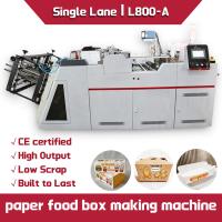 China L800-A Fully Automatic Carton Erecting Machine Single-Channel Servo Food Carton Production Equipment for sale