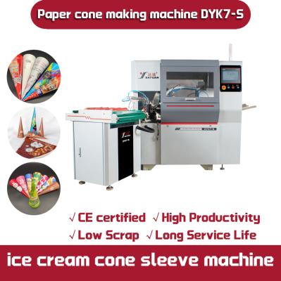 China DYK7-S 4-Axis Full-Servo Cone Sleeve Forming Machine with 350 pcs/min Speed and ±0.1° Taper Accuracy for sale