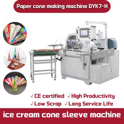 China DYK7-CH 4-Axis Domestic Servo Cone Sleeve Machine with 300-350 pcs/min Speed and Rotatech Alpha Gluing System for sale