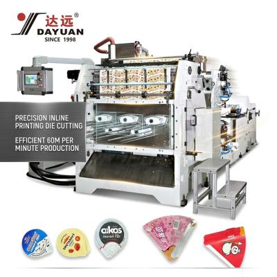 China Automatic  die cutting Machine with Flexographic Printing CCY1080 with 60 m /Min Running Speed for sale