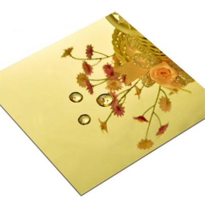 China Gold Mirror Stainless Steel Sheets 0.1-6mm Thickness in 304, 316L, 430 Grades for Architectural and Industrial Applications for sale