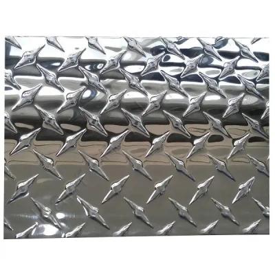 China Aluminum Diamond Plate Sheet 8mm Thickness Embossed Checker Plate 3003 5052 Alloy for sale