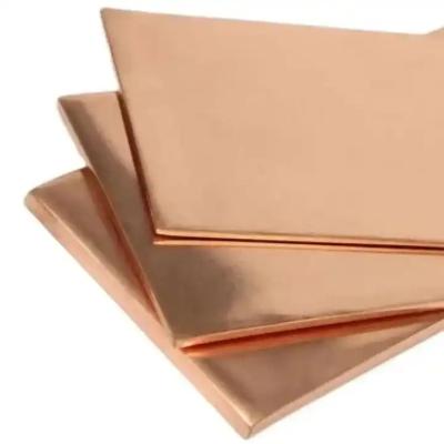 China 1mm 5mm 10mm Thick Pure Copper Plate C10100 C10200 C10300 4x8 Sheet with 98% IACS Conductivity for sale