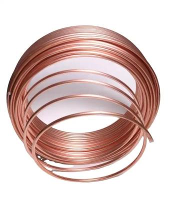 China C11000 C12000 Seamless Copper Tube in Coil ASTM B19 AC Copper Pipe 99.9% Purity for sale
