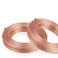 China ASTM B280 C12200 Copper Pipe Coil 6.35x0.7mm Thin Wall Seamless Copper Tubing for sale