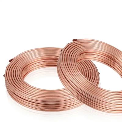 China ASTM B280 C12200 Copper Pipe Coil 6.35x0.7mm Thin Wall Seamless Copper Tubing for sale