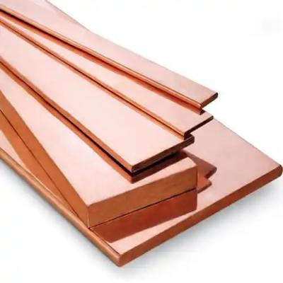China 99.9% Pure Beryllium Copper Bus Bar C1100 C1200 C1220 Flat Square Solid 20x2mm to 200x20mm for sale