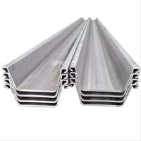 China Hot Rolled U-Shaped Steel Sheet Pile S275 S355 S390 1-16mm Thickness 6-12m Length for Construction for sale