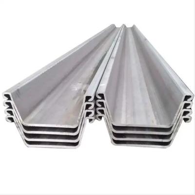 China Hot Rolled U-Shaped Steel Sheet Pile S275 S355 S390 1-16mm Thickness 6-12m Length for Construction for sale