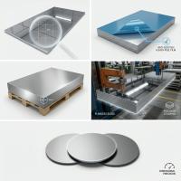 China Pre-Painted Color Coated Aluminum Sheet 3003 5052 PVDF PE 0.2mm-1.2mm For Roofing Wall Cladding for sale