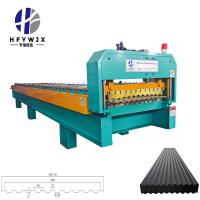 China Trapezoidal Roof Sheet Roll Forming Machine 1250mm Feed Width 40M/min Speed 23 Row Molding PLC Control for sale