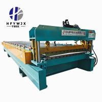 China Small Corrugated Roof Sheet Machine 13 Rows 70mm Shaft PLC Control for sale