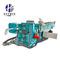 China Hydraulic DownSpout Making Machine 16 Stations PLC Control 0.3-0.8mm Thickness for sale