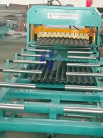China Trapezoidal Roof Sheet Roll Forming Machine 1250mm Feed Width 40M/min Speed 23 Row Molding PLC Control for sale