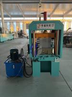 China CNC Controlled Rain Gutter Downpipe Roll Forming Machine with Hydraulic Pressure Transmission for sale