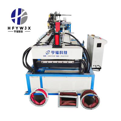 China PLC Controlled Flexible Connection Production Line 12 Forming Passes Cr40 Shaft 380V 3 Phase for sale