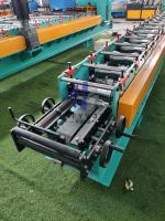 China PLC Intelligent Ridge Cap Roll Forming Machine 350H Steel Frame 310mm Feeding Width for sale