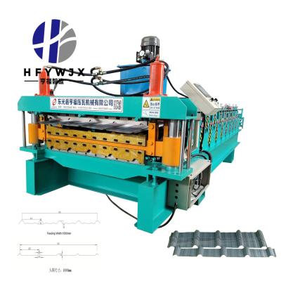 China Double Layer Roll Forming Machine with PLC Control 45# Steel Rollers and 300H Steel Frame for sale