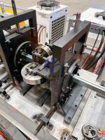China Galvanized Steel Laser Welded Pipe Roll Forming Machine 3 KW PLC HMI Control 55 Stands for sale