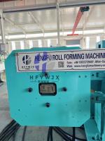 China Hydraulic DownSpout Making Machine 16 Stations PLC Control 0.3-0.8mm Thickness for sale