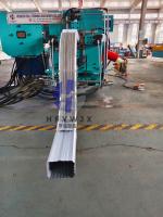 China Hydraulic DownSpout Making Machine 16 Stations PLC Control 0.3-0.8mm Thickness for sale