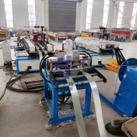 China PLC Controlled Flexible Connection Production Line 12 Forming Passes Cr40 Shaft 380V 3 Phase for sale