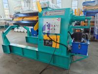 China 6 Ton Electric Uncoiler Machine PLC Control Hydraulic Pressure Metal Coil Unwinding 5.5kw for sale