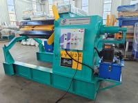 China 5.5kw 6 Ton Capacity Hydraulic Decoiler  Electric Drive For Metal Coil Processing for sale