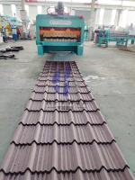 China High Precision 1020 Glazed Tile Roll Forming Machine With 16 Rows 4-6M/Min Forming Speed for sale