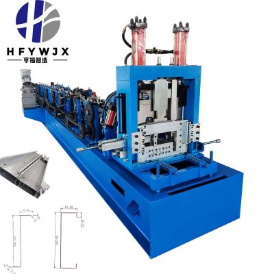 China Integrated Design Steel C And Z Purlin Machine PLC Control System Full Automatic for sale