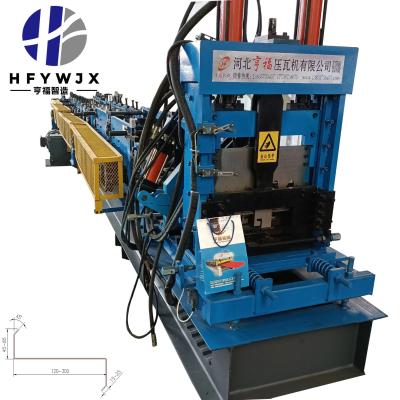 China PLC Control CZ Roll Forming Machine Automatic Purlin Roll Former 25m/min for sale
