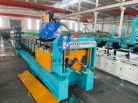 China Stable Running 300 Ridge Cap Roll Former 18 Rows Forming Stations PLC Control And Hydraulic Cutting for sale