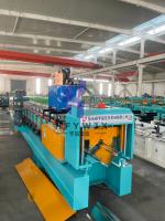 China 18 Stations 300 Ridge Cap Roll Forming Machine with 1 Inch Chain Drive and PLC Control for sale