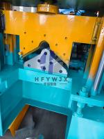 China Full Automatic 300mm Finished Width Ridge Cap Roll Forming Machine with Hydraulic Press for Metal Roof Systems for sale