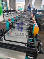 China Full Automatic 300mm Finished Width Ridge Cap Roll Forming Machine with Hydraulic Press for Metal Roof Systems for sale