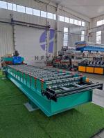 China Industrial 980 Glazed Tile Roll Forming Machine 16 Row Molding Hydraulic Pressure 80mm Spindle for sale