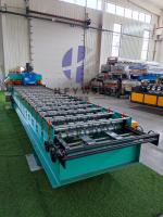 China 980 Glazed Tile Roll Forming Machine 16 Row Molding Hydraulic Pressure PLC Control for sale