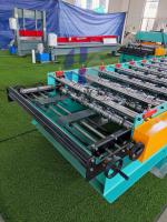 China Durable 16 Roll Forming Stations Glazed Tile Roll Forming Machine with PLC Control and Hydraulic Pressure Transmission for sale