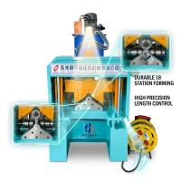 China 300 Ridge Cap Roll Forming Machine 18 Stations 1 Inch Chain Drive 380V 5.5kW for sale