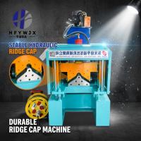 China Stable Performance Hydraulic Ridge Cap Roll Forming Machine with Customizable Profiles for Roofing Designs for sale