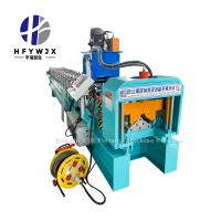 China Full Automatic 300mm Finished Width Ridge Cap Roll Forming Machine with Hydraulic Press for Metal Roof Systems for sale