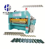 China C21 Roofing Sheet Roll Forming Machine With 0.3–0.8mm PPGI Linear Guide High Precision And 23 Row for sale