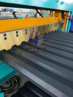 China C21 Trapezoidal Roof Sheet Roll Forming Machine 1250mm Feeding Width 23 Row Molding PLC Control for sale
