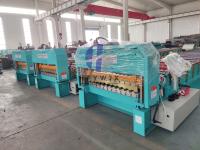 China C21 Steel Trapezoidal Roof Panel Roll Forming Machine 1250mm Feeding Width PLC Control for sale
