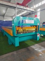 China C21 Steel Trapezoidal Roof Panel Roll Forming Machine 1250mm Feeding Width PLC Control for sale