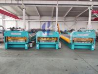 China C21 Steel Trapezoidal Roof Panel Roll Forming Machine 1250mm Feeding Width PLC Control for sale