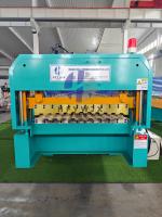 China C21 Trapezoidal Roof Sheet Roll Forming Machine 1250mm Feeding Width 23 Row Molding PLC Control for sale