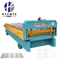 China Automatic 890 IBR Trapezoidal Roof Sheet Roll Forming Machine 16 Row Molding PLC Control for sale