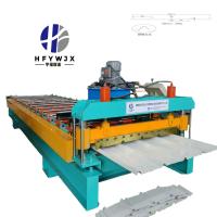 China Stable Servo Feeder Electric Trapezoidal Sheet Forming Machine For Roof Sheets for sale